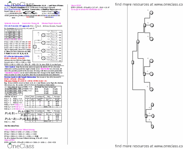 ADMS 3300 Study Guide - Winter 2014, Midterm - Utility, Expected Value ... ADMS 3300 Study Guide - Winter 2014, Midterm - Utility, Expected Value ...