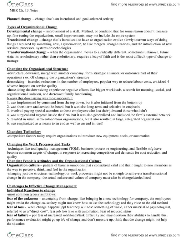 MHR 405 Study Guide - Winter 2013, Final - Total Quality Management ... MHR 405 Study Guide - Winter 2013, Final - Total Quality Management ...