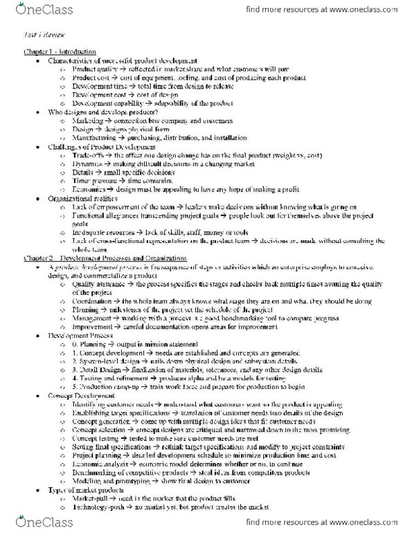 ECON 3351 Quiz: Test 1 Review (full and concise notes) - OneClass ECON 3351 Quiz: Test 1 Review (full and concise notes) - OneClass