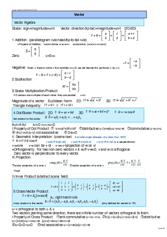 Mat133y1 Final Mat Linear Algebra Pdf Oneclass