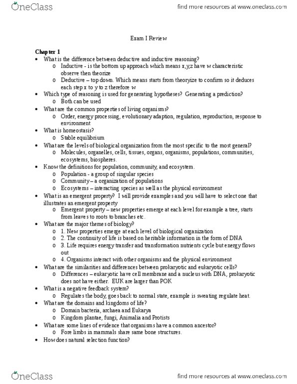 BIO 181 Study Guide - Fall 2015, Quiz - Chemical Polarity, Ionic ... BIO 181 Study Guide - Fall 2015, Quiz - Chemical Polarity, Ionic ...