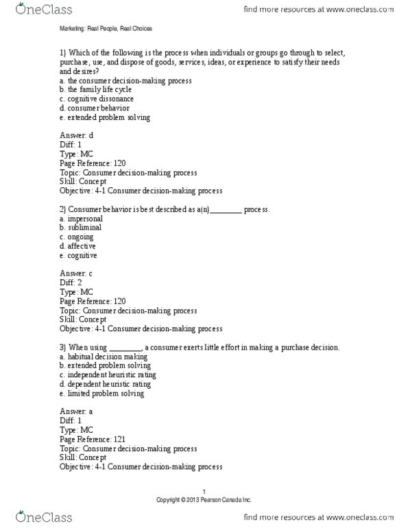 ADMS 2200 Study Guide - Winter 2014, Final - Cognitive Dissonance ... ADMS 2200 Study Guide - Winter 2014, Final - Cognitive Dissonance ...