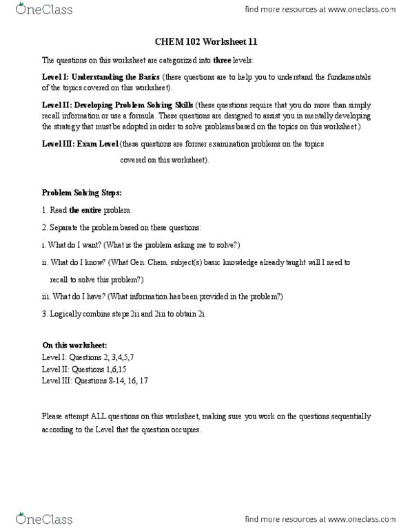 CHEM 102 Study Guide - Fall 2014, Midterm - Citric Acid Cycle, Electron ... CHEM 102 Study Guide - Fall 2014, Midterm - Citric Acid Cycle, Electron ...
