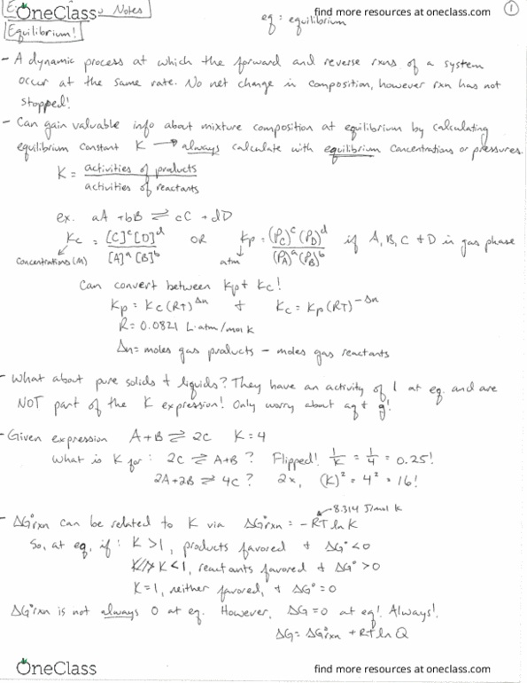 Ch 302 Midterm Exam 2 Review Notes Oneclass 