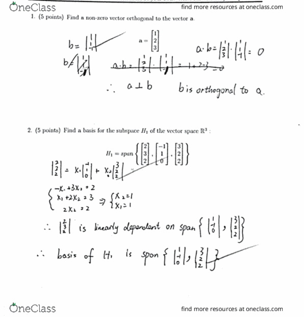 MATH 4 Quiz: Quiz 3 solution - OneClass