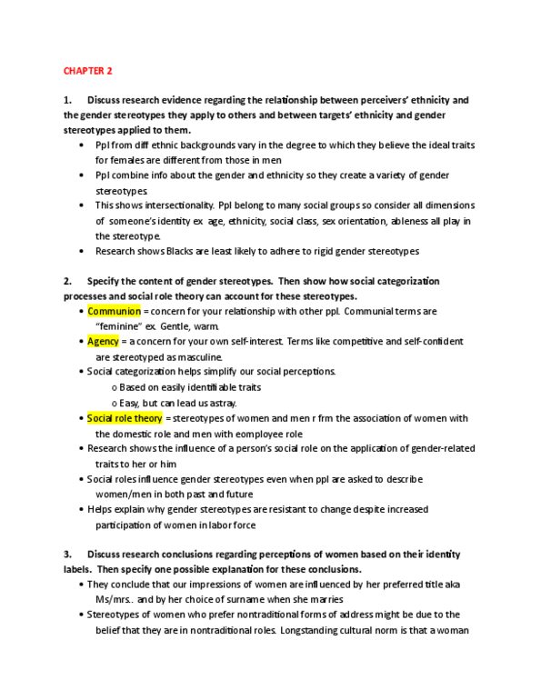 PSYC 3480 Study Guide - Fall 2015, Final - Ambivalent Sexism, Role ... PSYC 3480 Study Guide - Fall 2015, Final - Ambivalent Sexism, Role ...