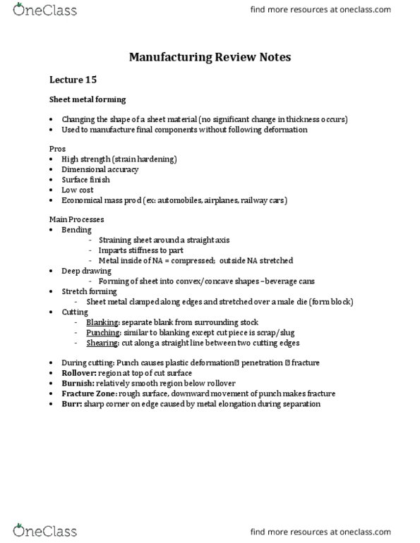 Class Notes For MCG 4328 At University Of Ottawa UOTTAWA 