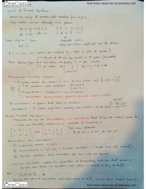 MATH 1ZC3 Final: 1ZC3 Ultimate Summary - OneClass