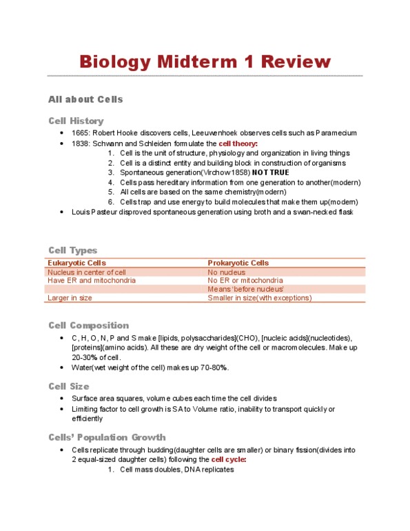 BIOL 121 Study Guide - Fall 2012, Final - Francis Crick ...
