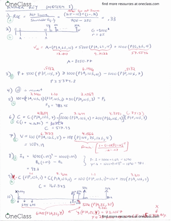 Ecn 801 Midterm Cecn801 W2012 Midterm1 Solution Oneclass