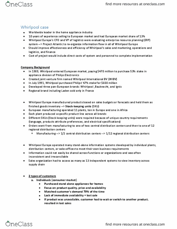 AFM241 Midterm: Midterm Study Package - OneClass